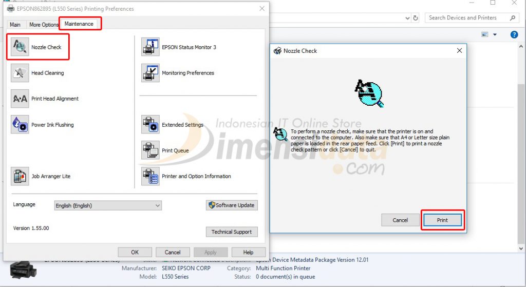 Tutorial Cara Test Printer Untuk Cek Warna dan Head Cleaning Printer